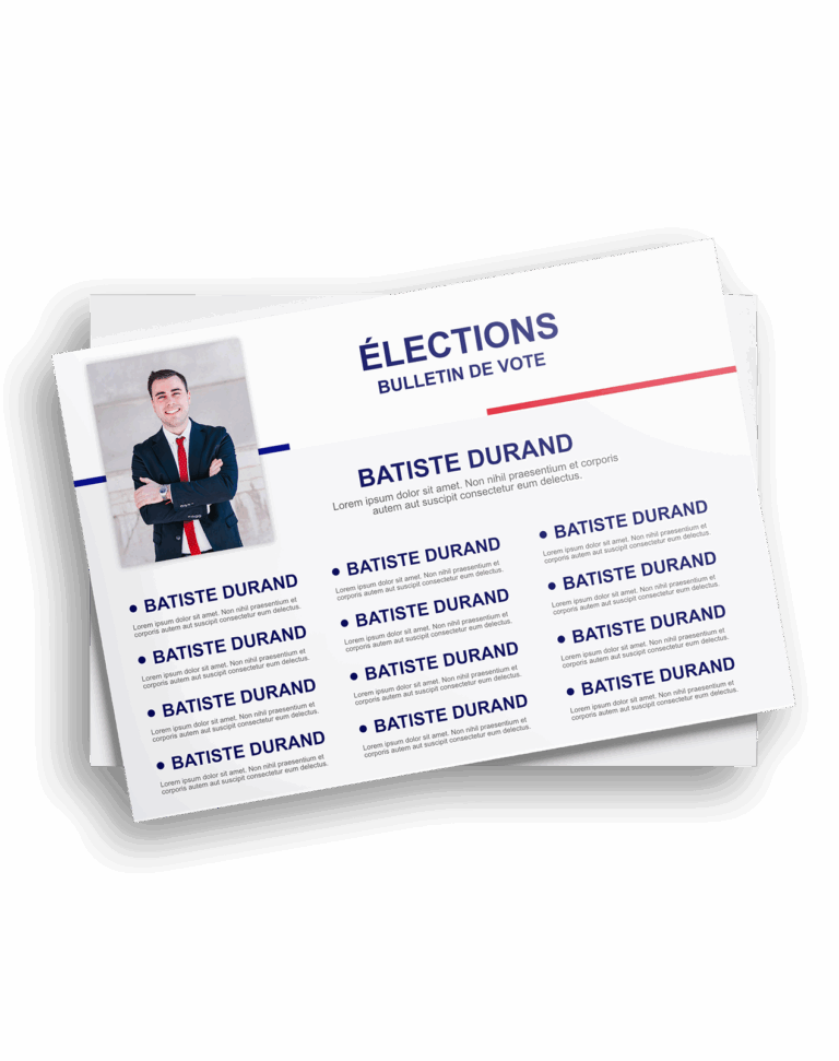 Impression bulletins de vote pour les élections municipales 2026